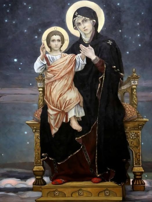 «Ἄσπιλε, ἀμόλυντε, ἄφθορε, ἄχραντε, ἁγνὴ Παρθένε, Θεόνυμφε Δέσποινα ...